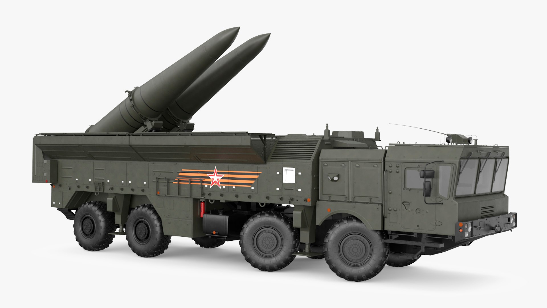 Tactical Missile System Iskander SS-26 Stone Rigged Model - TurboSquid ...