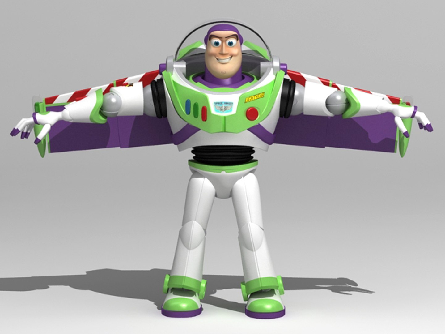 3ds max buzz lightyear woody rigged characters
