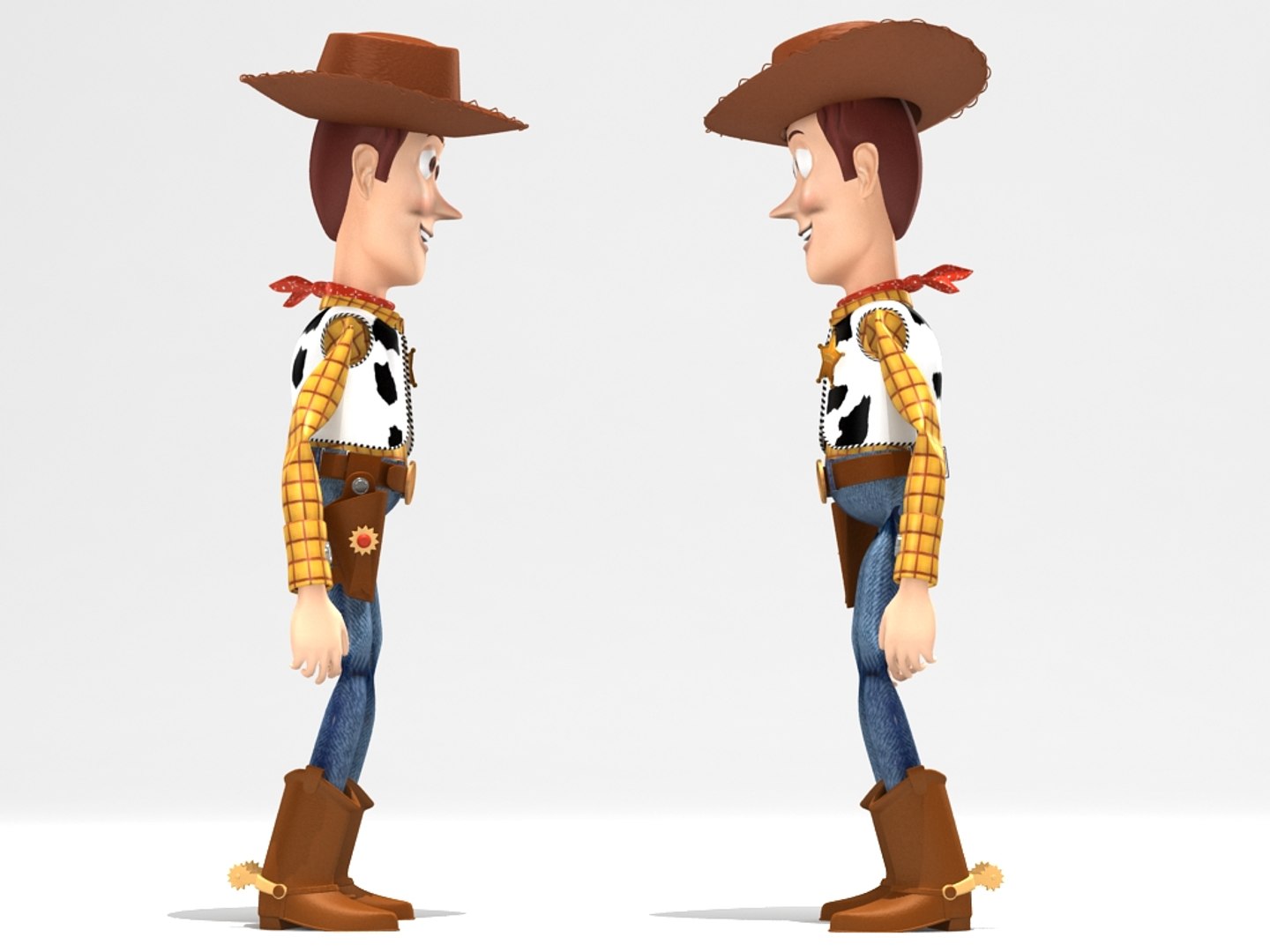 3ds max buzz lightyear woody rigged characters