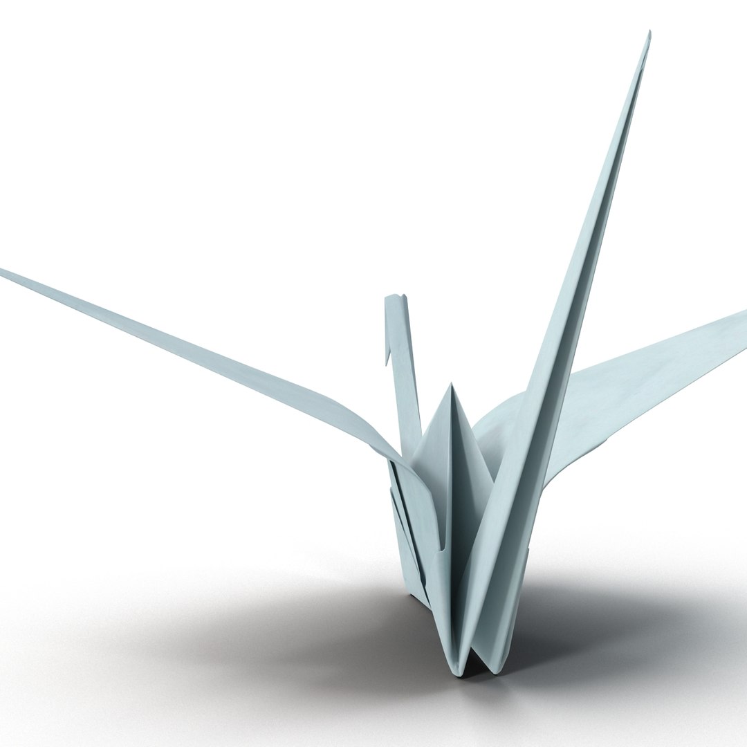 3d Origami Crane Model