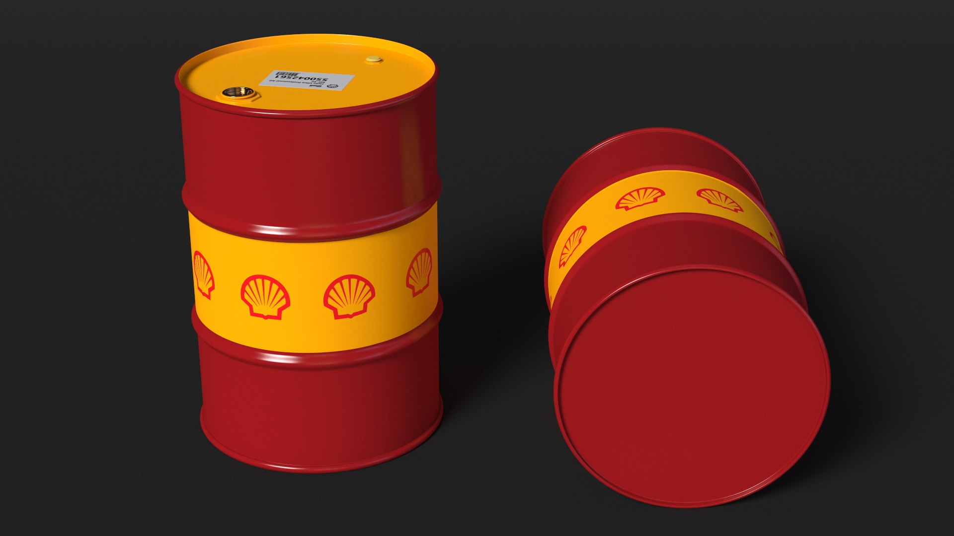 3D Shell Oil Drum - TurboSquid 2310844