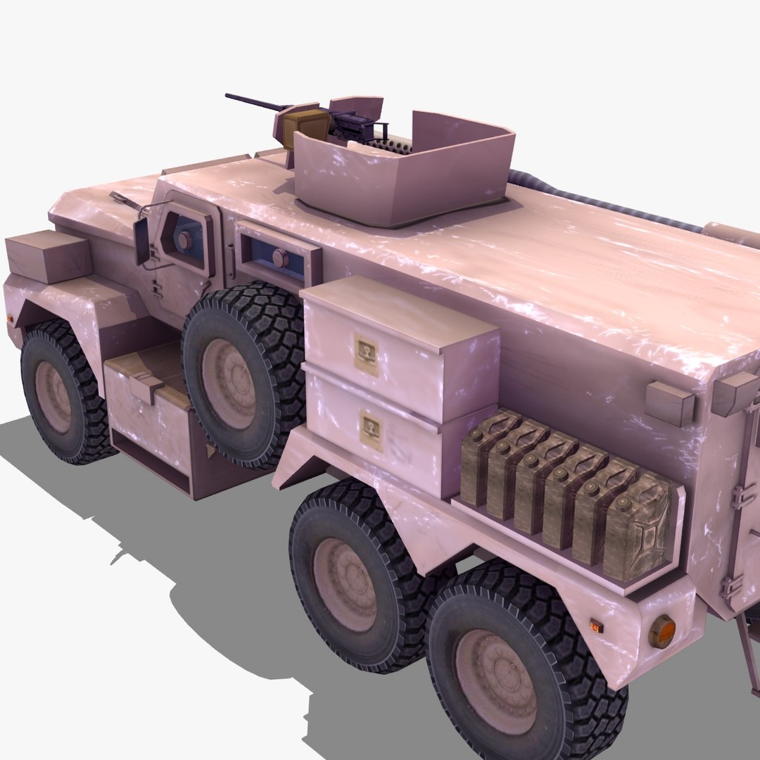 Cougar 6x6 Mrap Truck 3d 3ds