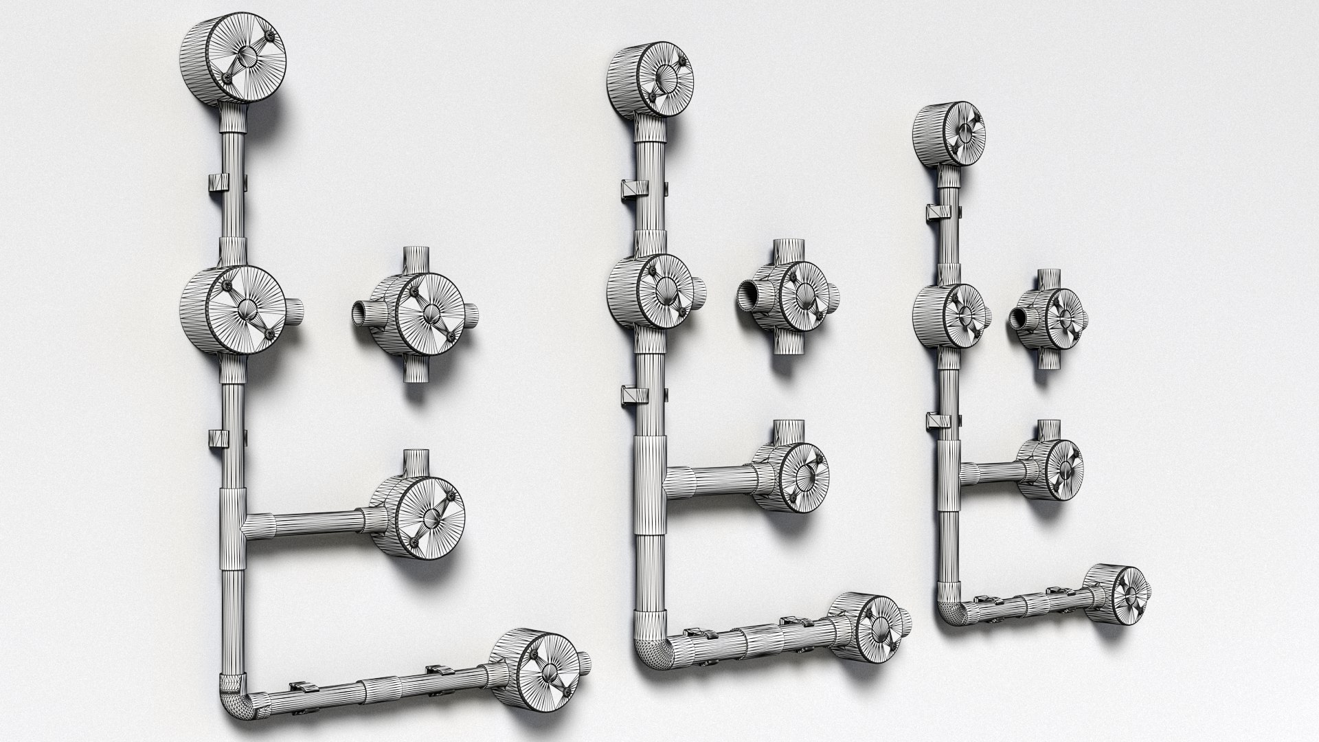 3D PVC Fitting And Conduit Box - TurboSquid 2325562