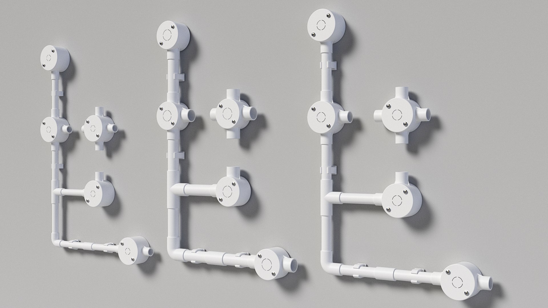 3D PVC Fitting And Conduit Box - TurboSquid 2325562