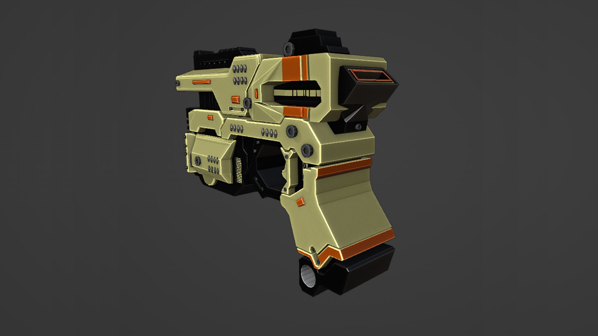 3D Sci-fi Pistol Model - TurboSquid 2149604