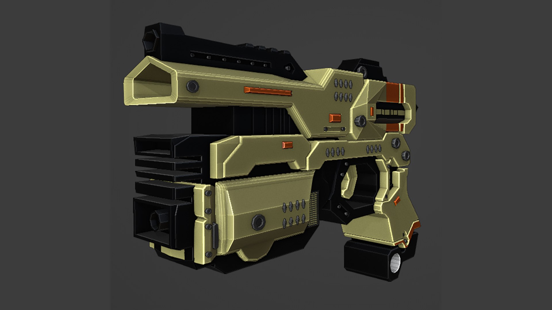 3D Sci-fi Pistol Model - TurboSquid 2149604