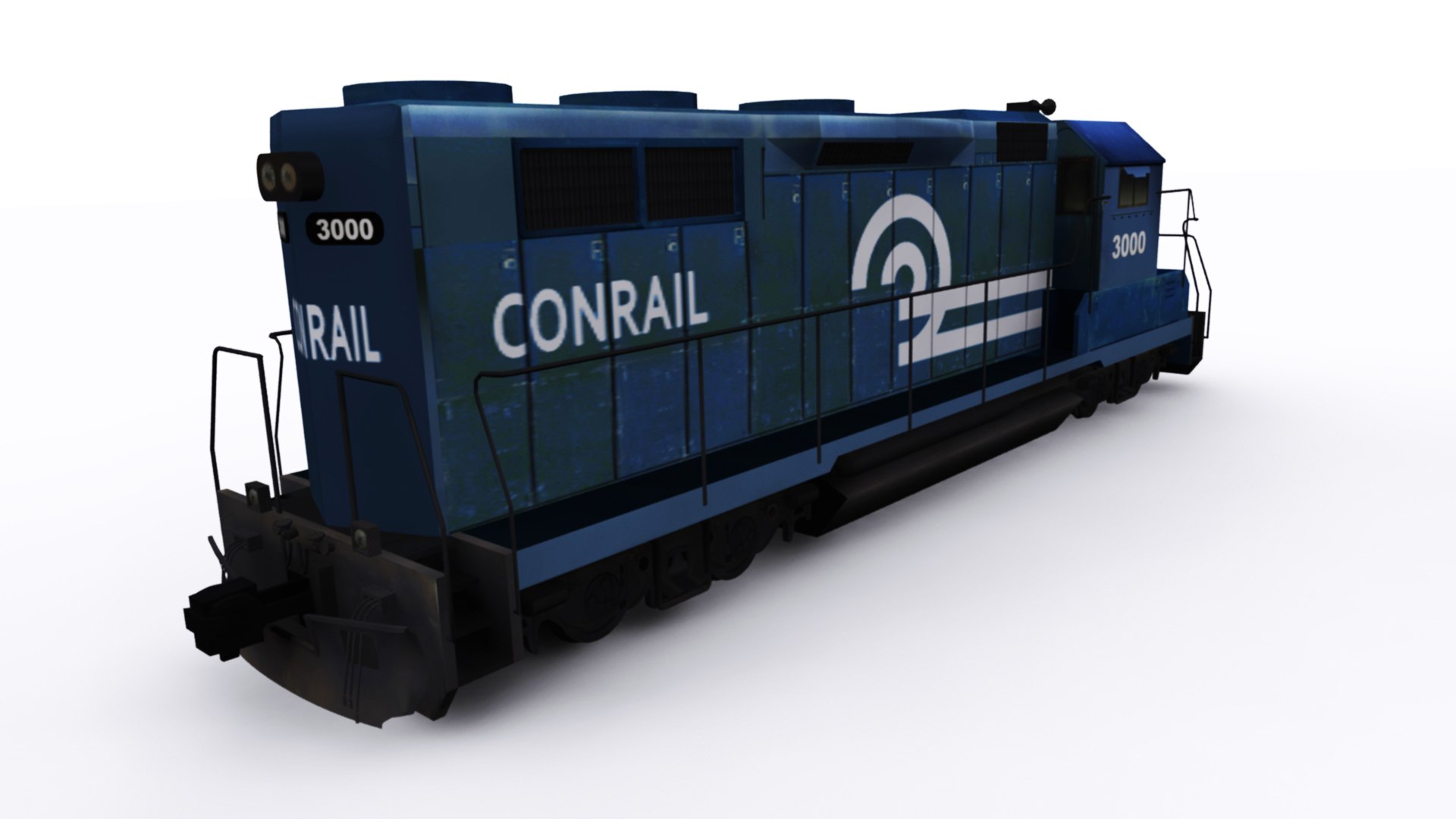 EMD GP40 With Cargo Carriages 3D Model - TurboSquid 2101837
