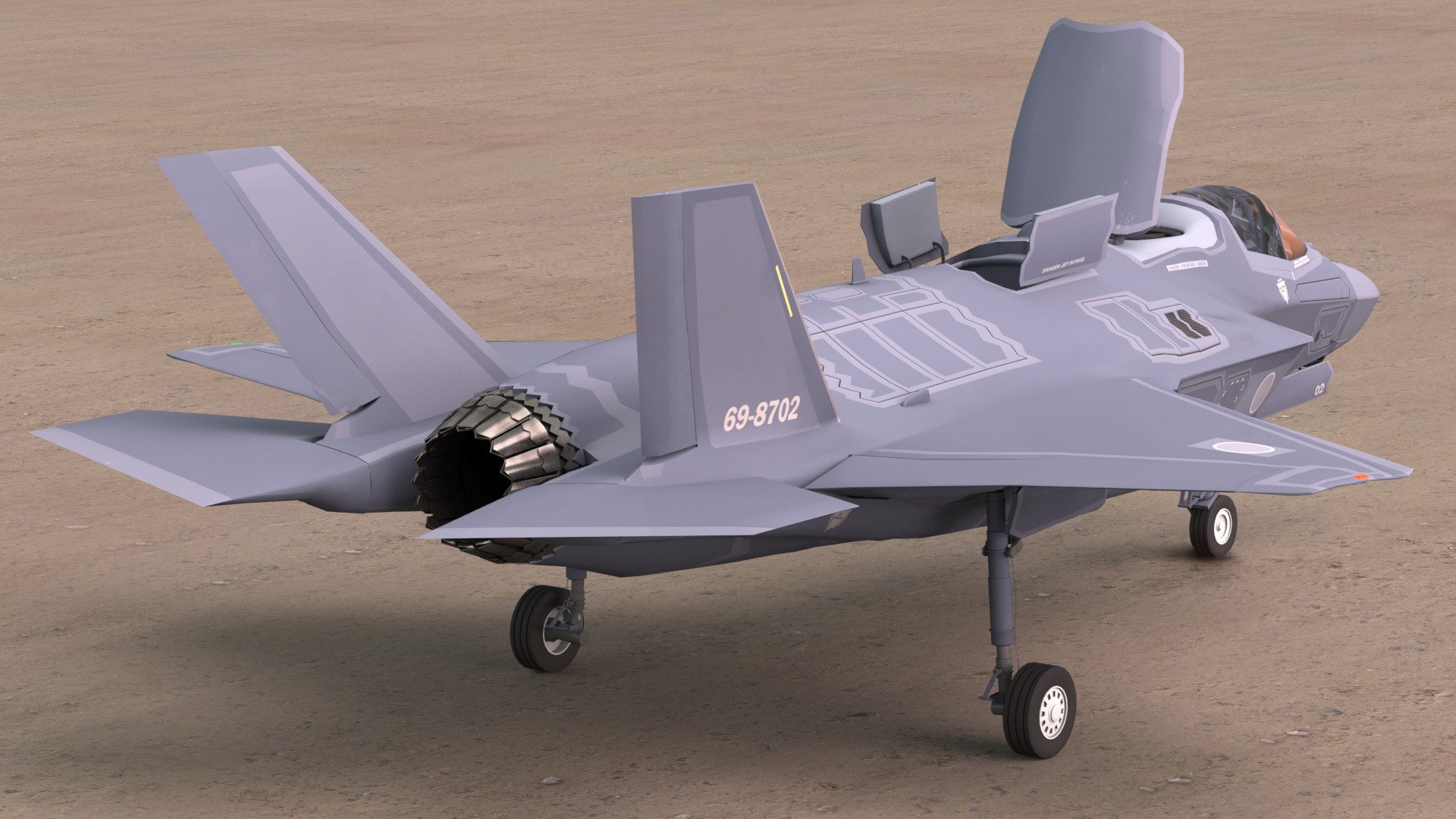 3D F-35B Japan Markings Model - TurboSquid 1967771