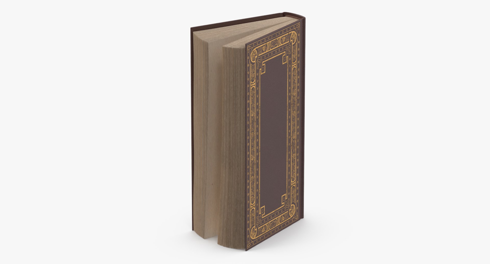 classic book 02 standing 3d model
