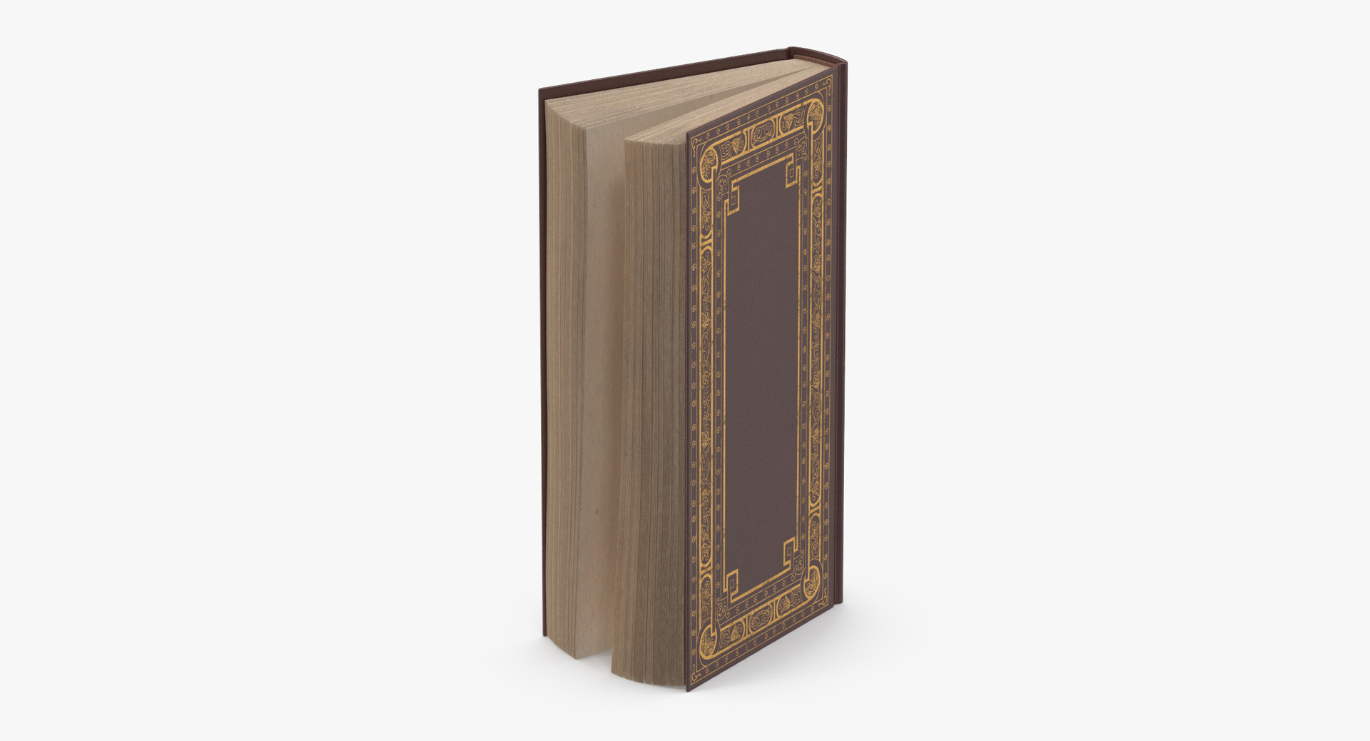 classic book 02 standing 3d model