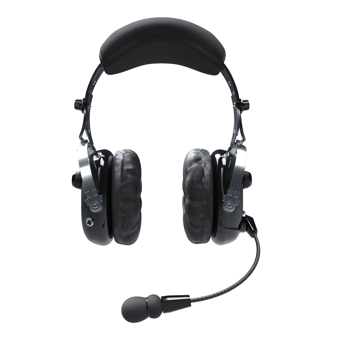 Headsets pilots 3D model - TurboSquid 1609784