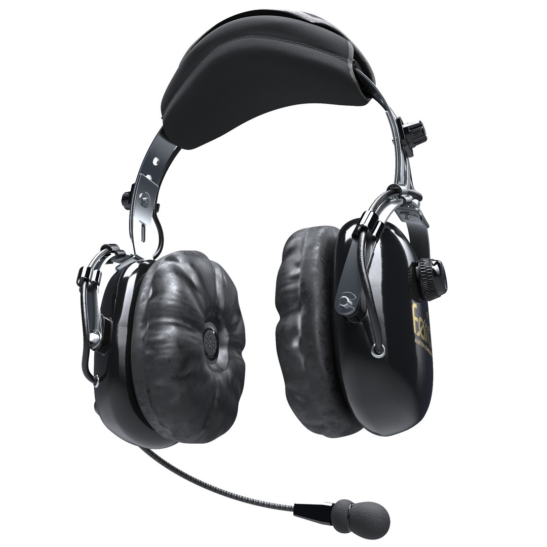 Headsets pilots 3D model - TurboSquid 1609784