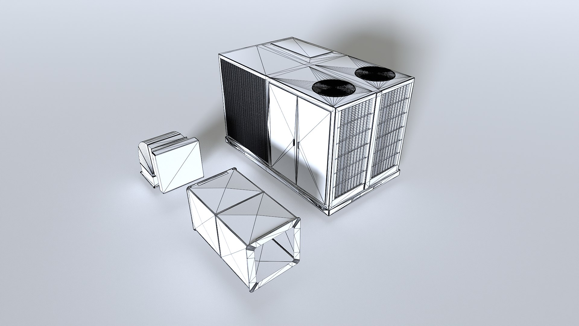 Rooftop AC Hvac Unit Model - TurboSquid 2332479