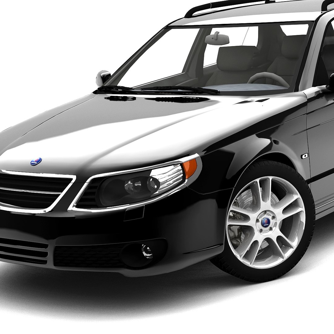 3d Saab 9-5 2006 Sportcombi Model
