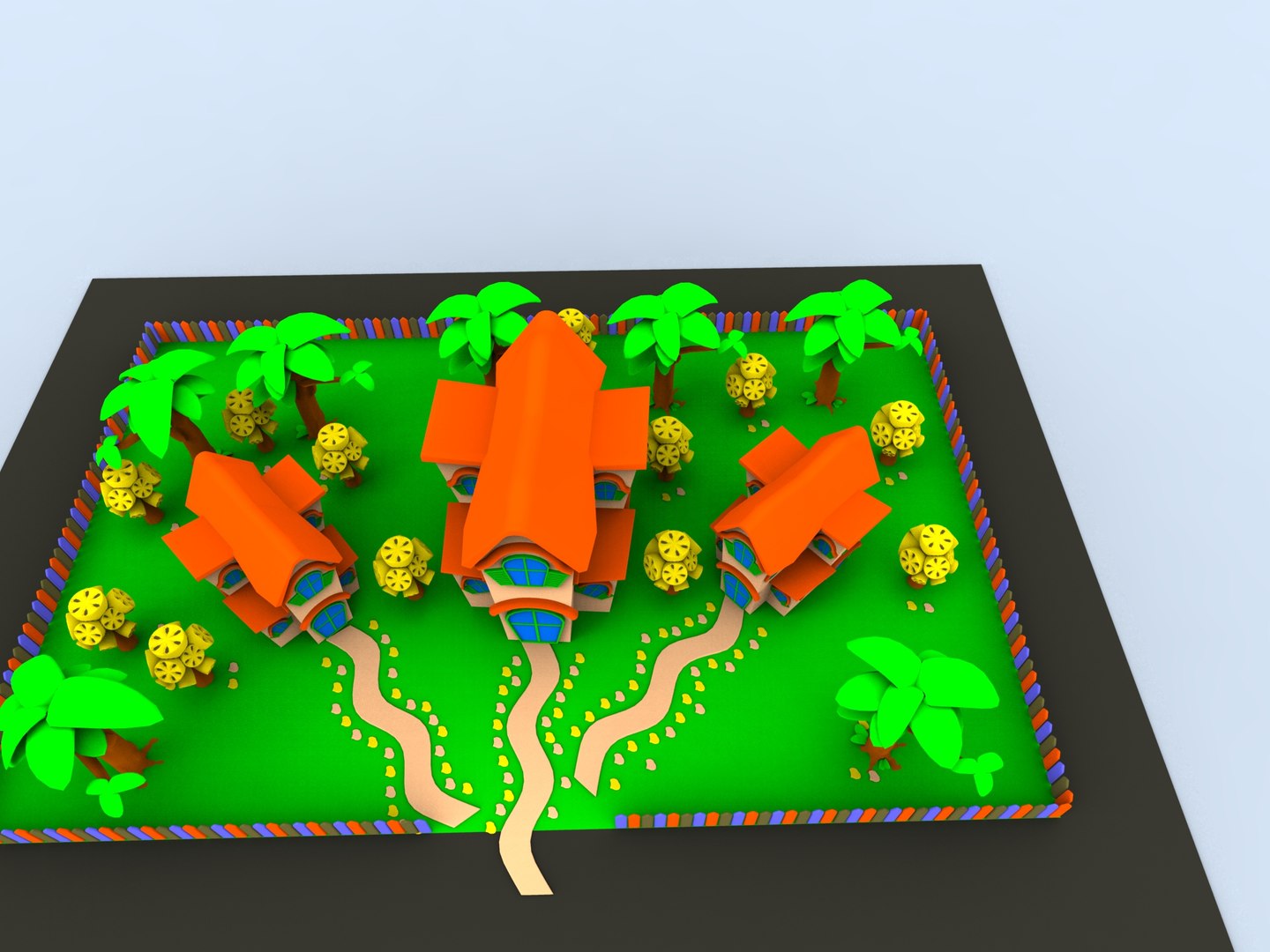 3d Cartoon House Model