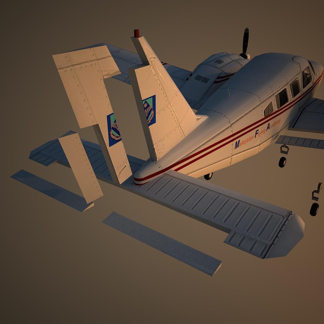 Piper Seneca Mfa 3d Model