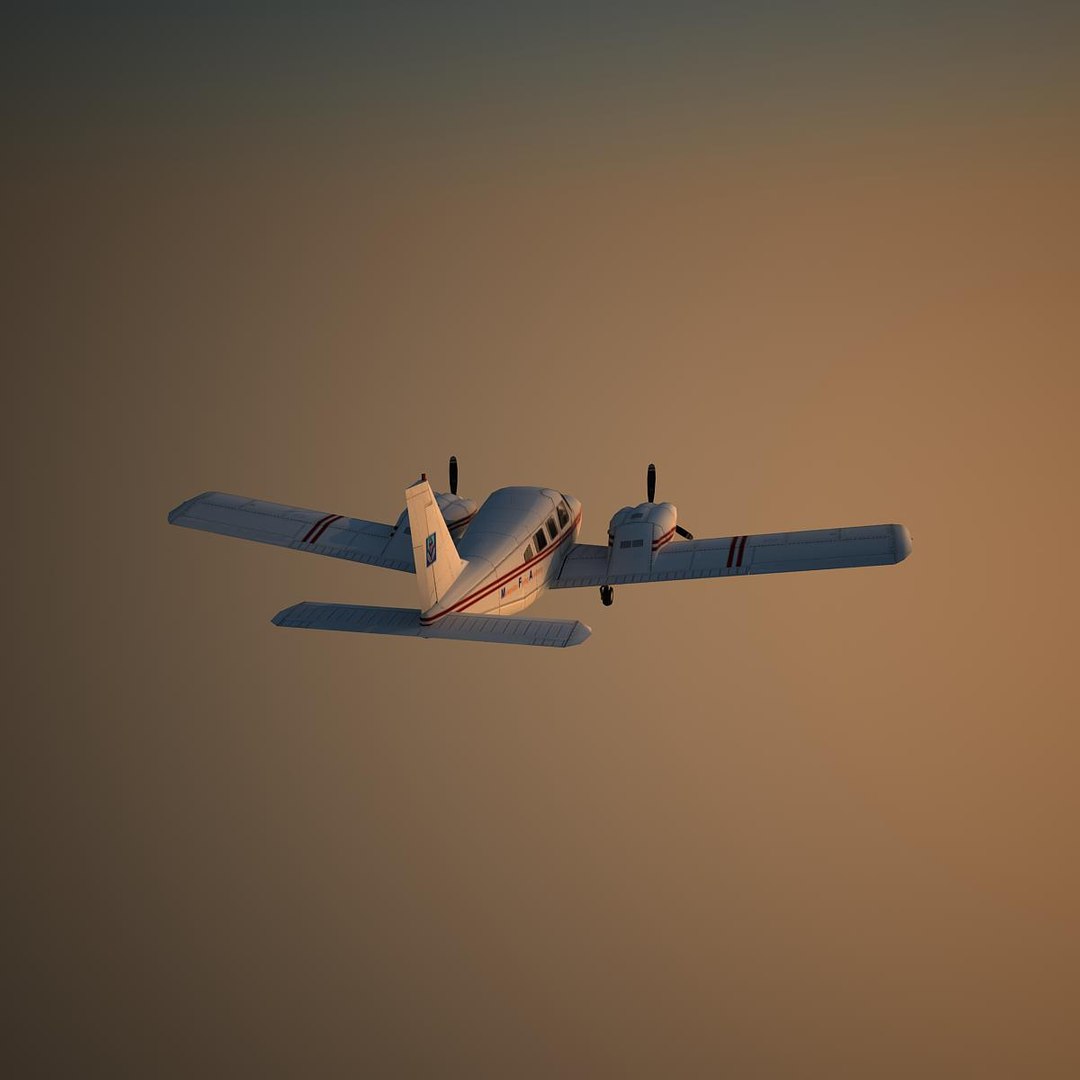 Piper Seneca Mfa 3d Model