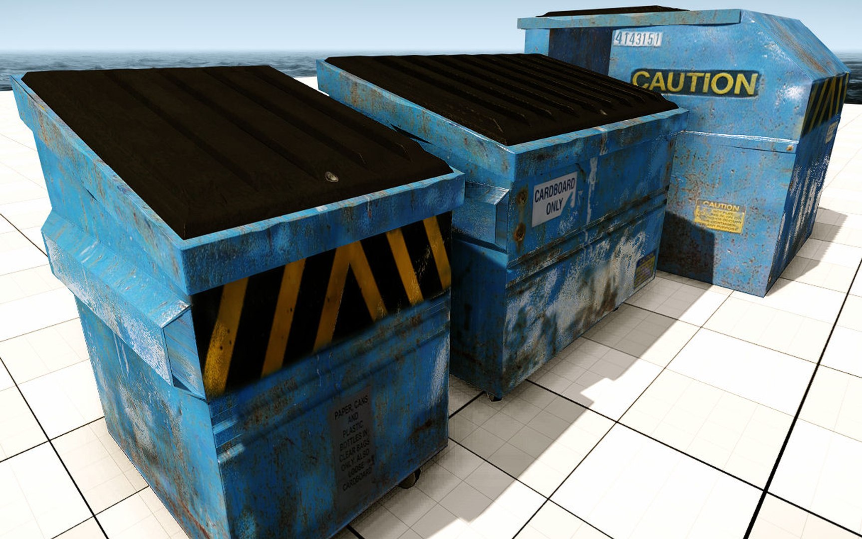 3d model dumpsters