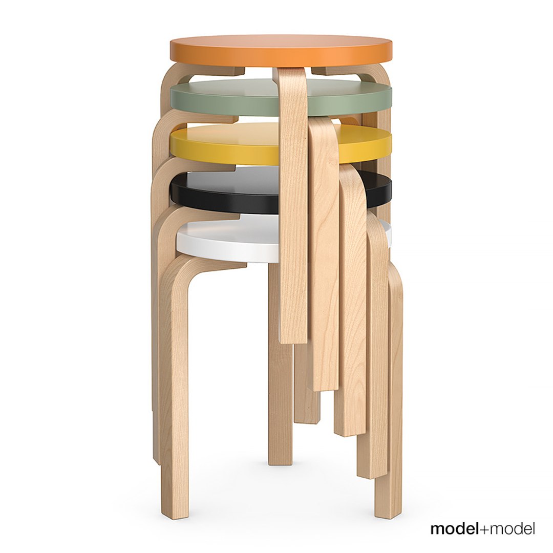 Artek Stools Alvar Aalto Obj