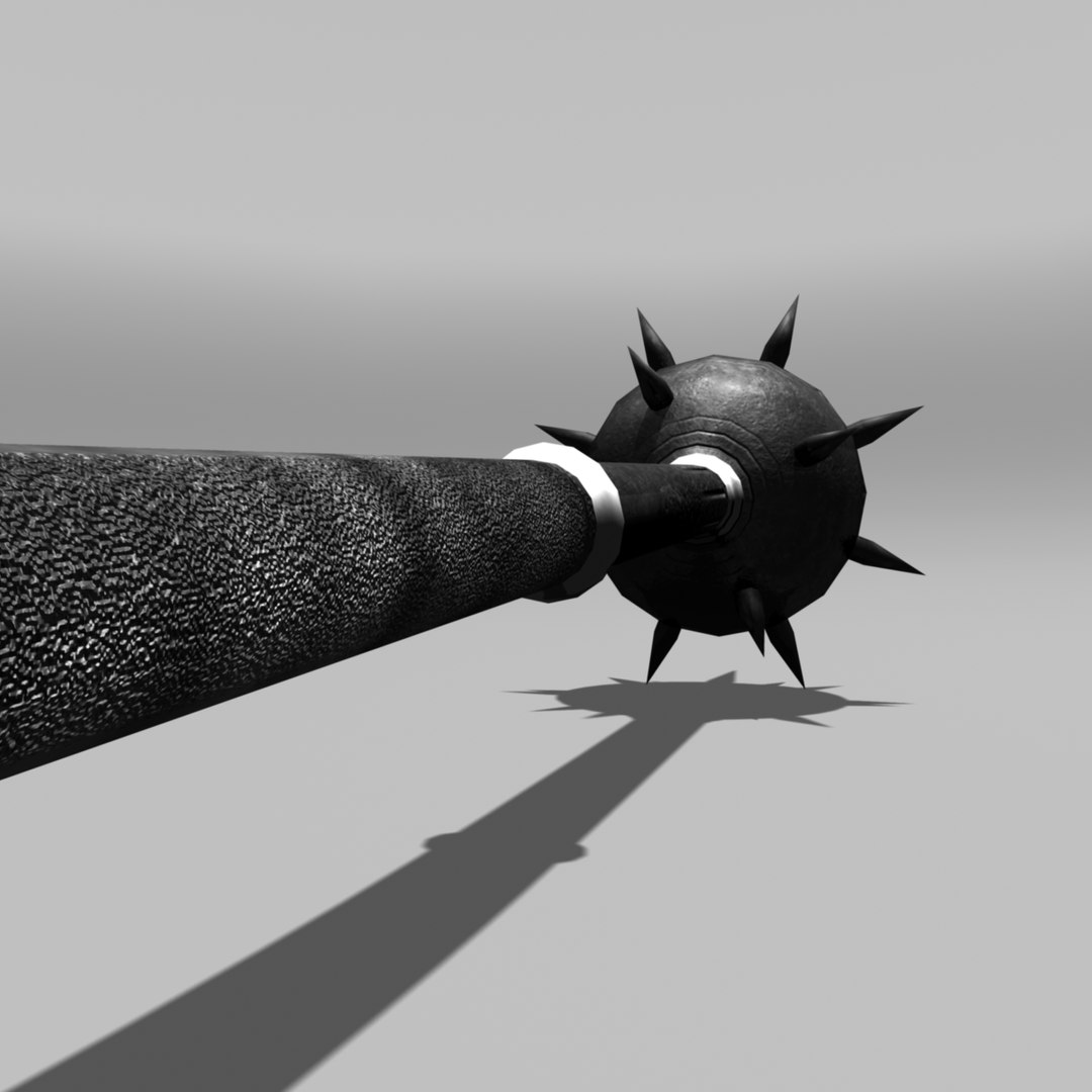 3d model morningstar iron silver