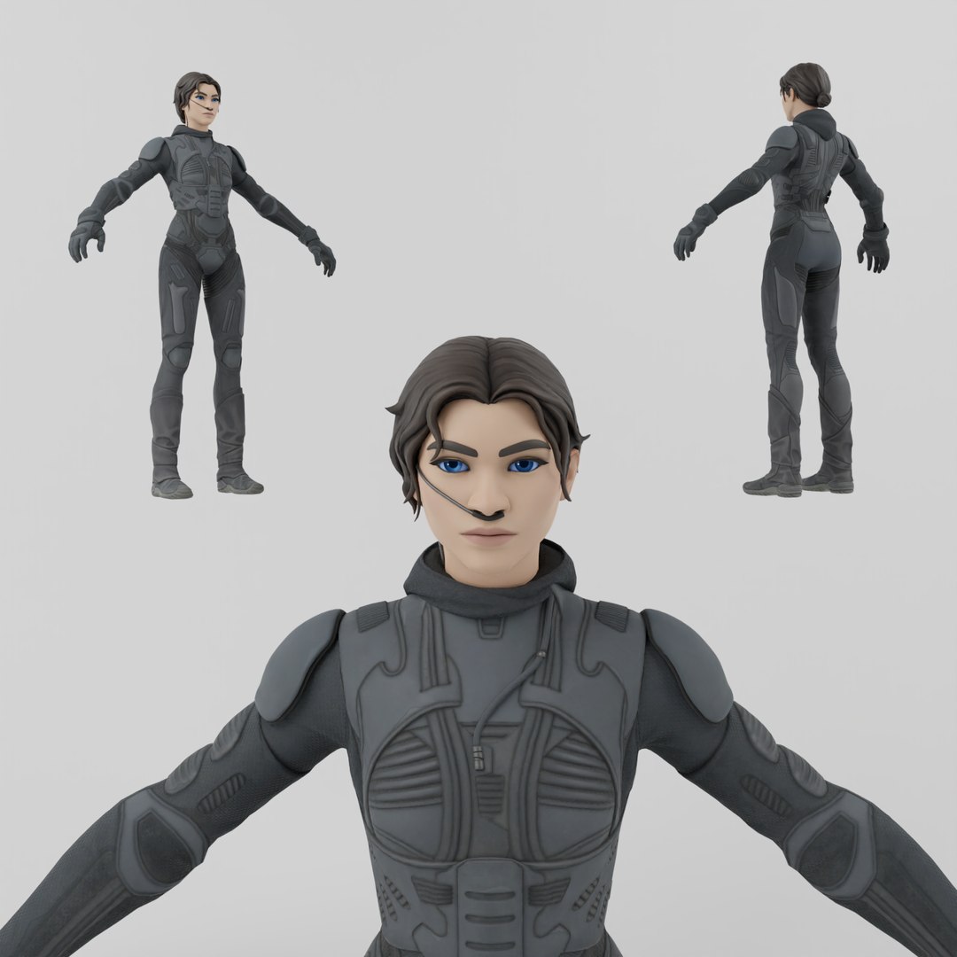 3D Chani Dune Lowpoly Rigged model - TurboSquid 2034503