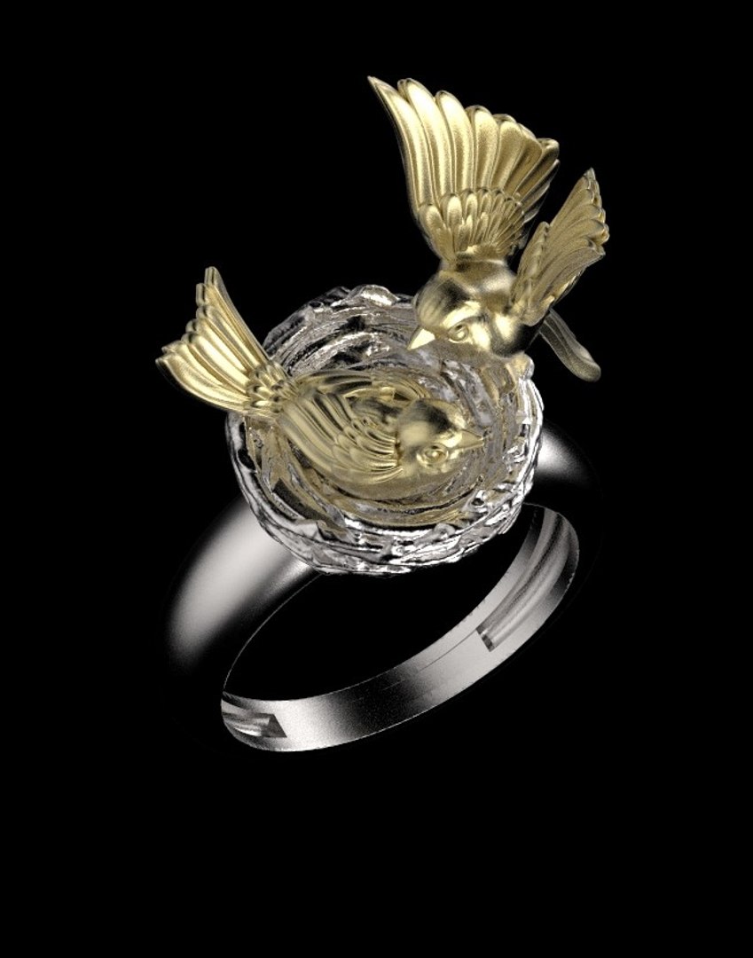 Birds Nest Ring Model - TurboSquid 1372322