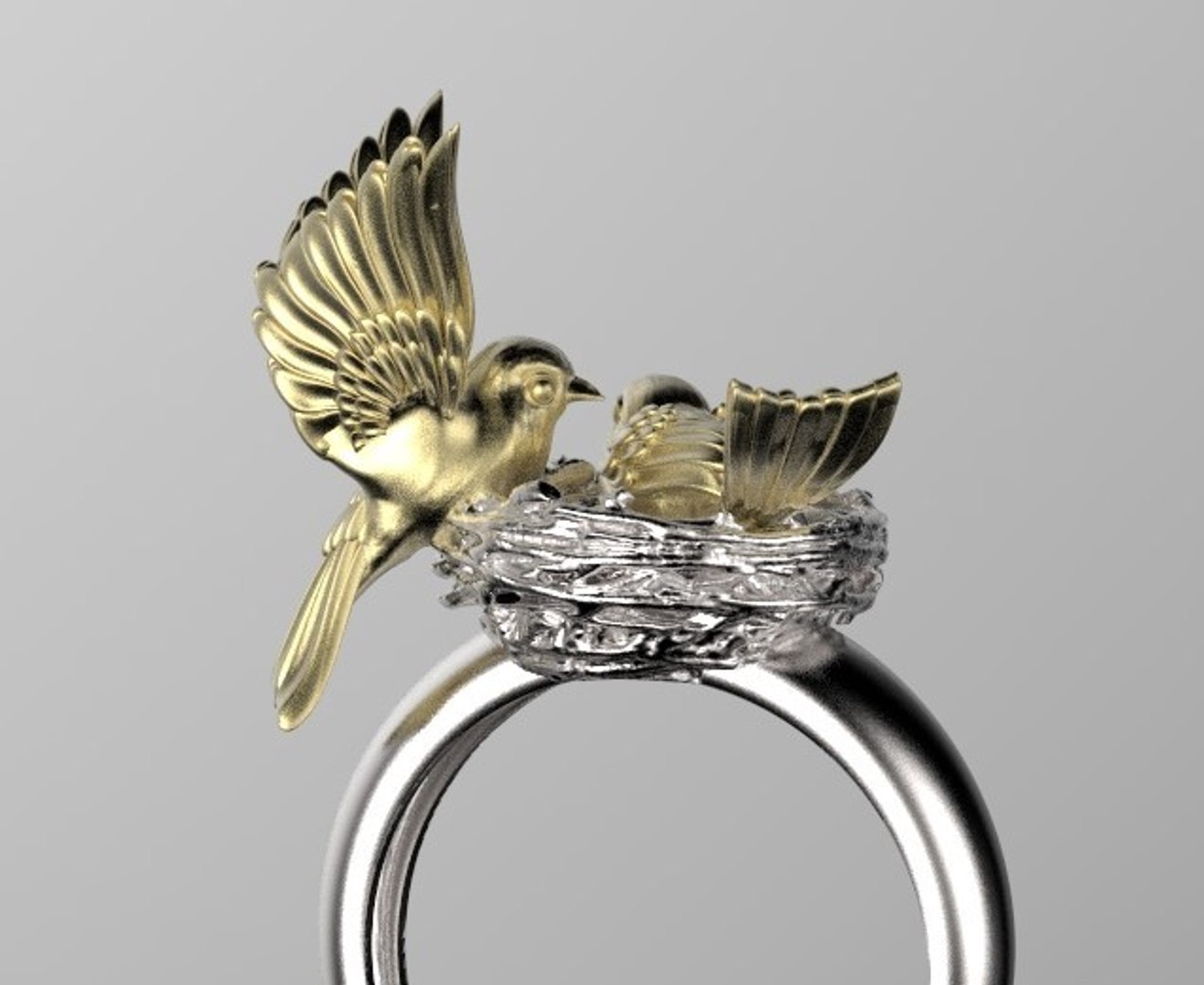 Birds Nest Ring Model - TurboSquid 1372322