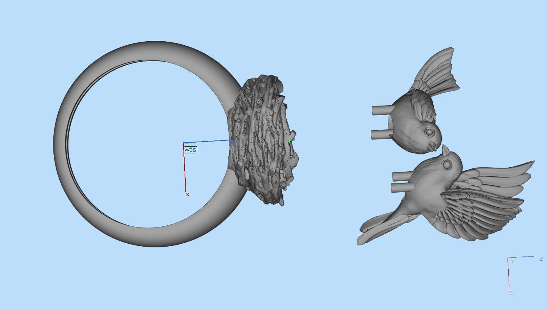 Birds Nest Ring Model - TurboSquid 1372322