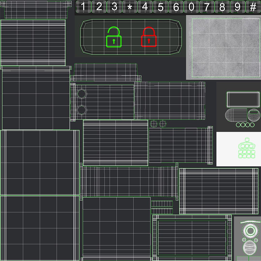 3D Wall Safe 01 - TurboSquid 2136735