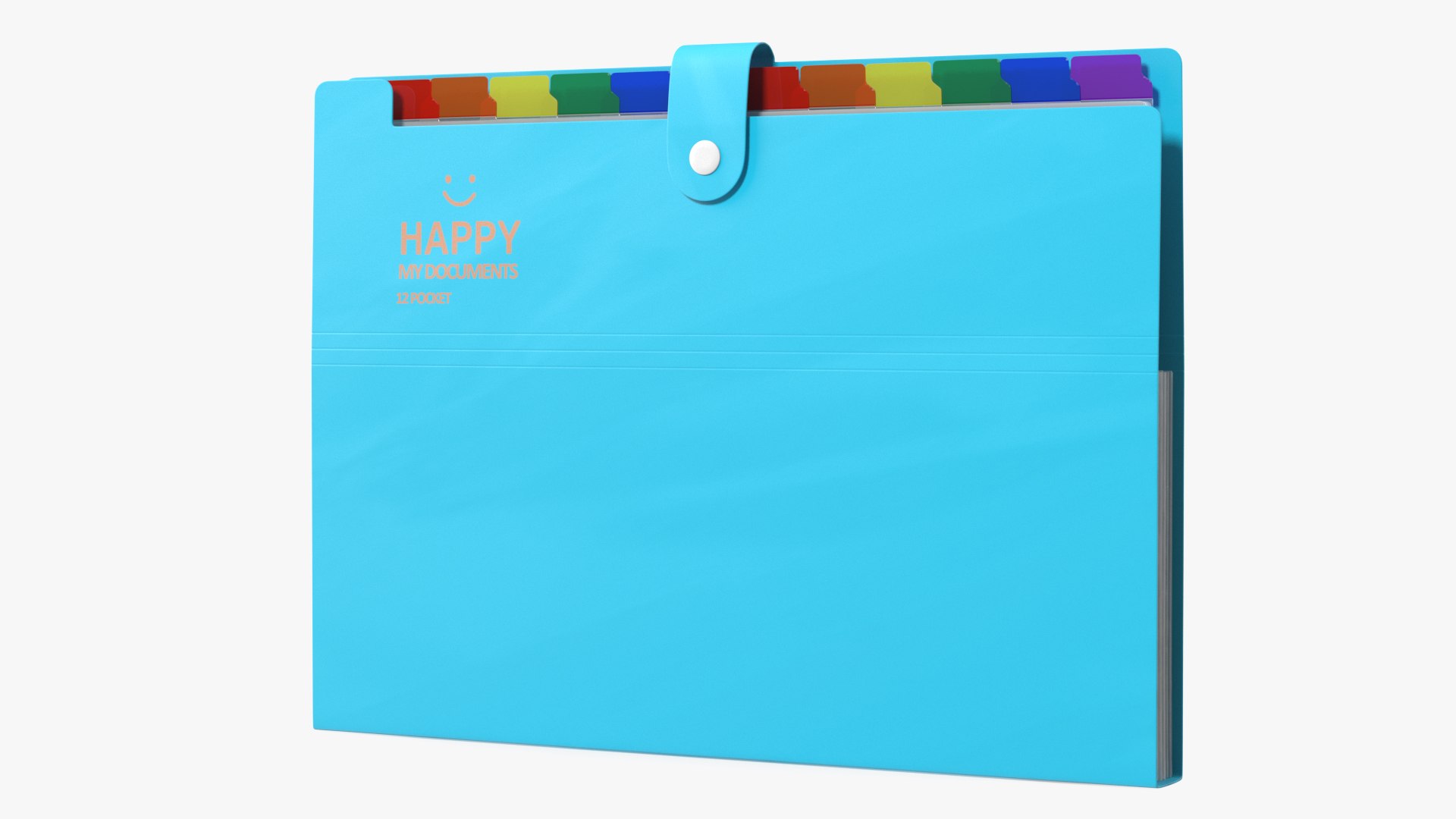3D Plastic Expanding File Folder Closed Blue - TurboSquid 1804864
