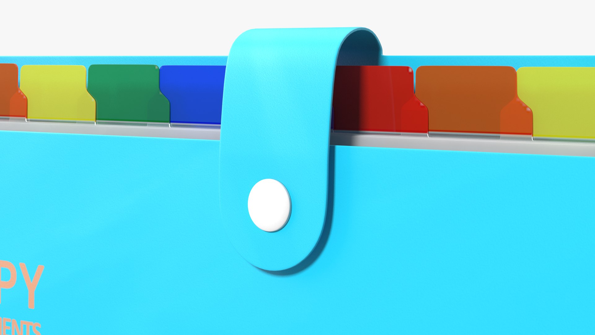 3D Plastic Expanding File Folder Closed Blue - TurboSquid 1804864