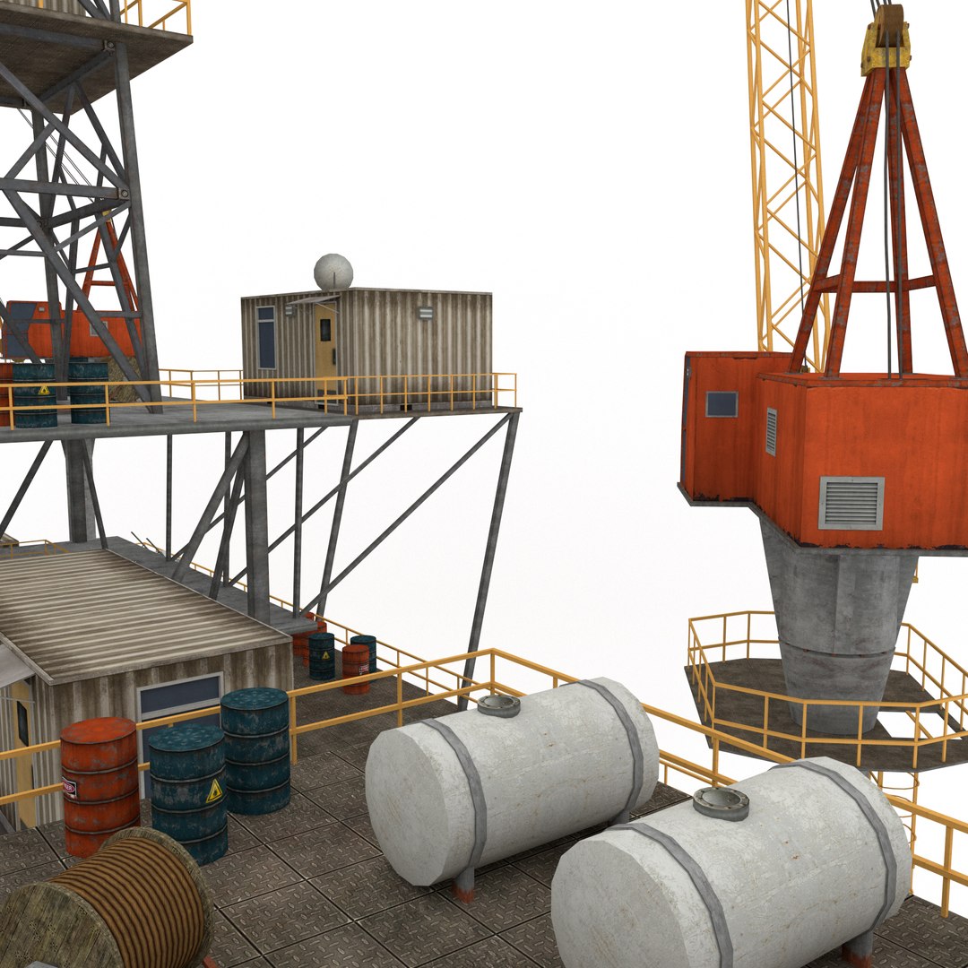 Oil Rig Model - TurboSquid 1194717