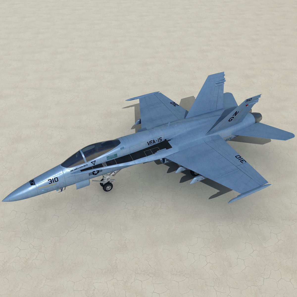 f a-18 hornet 3d model