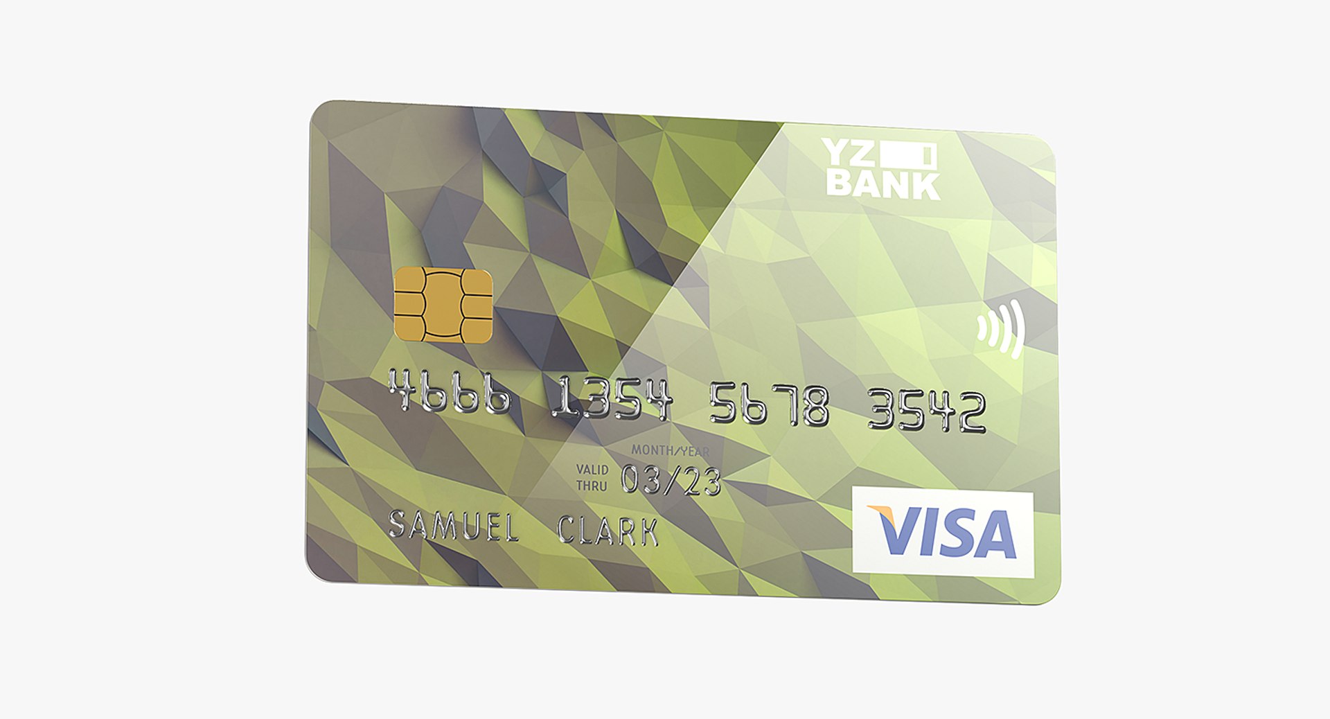 Credit Card 3D Model - TurboSquid 1332981