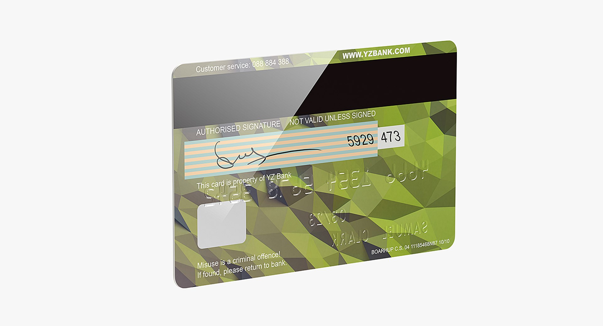 Credit Card 3D Model - TurboSquid 1332981