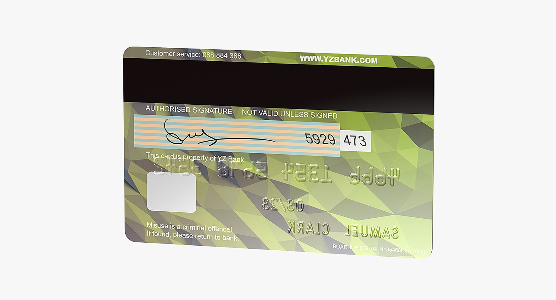 Credit Card 3D Model - TurboSquid 1332981