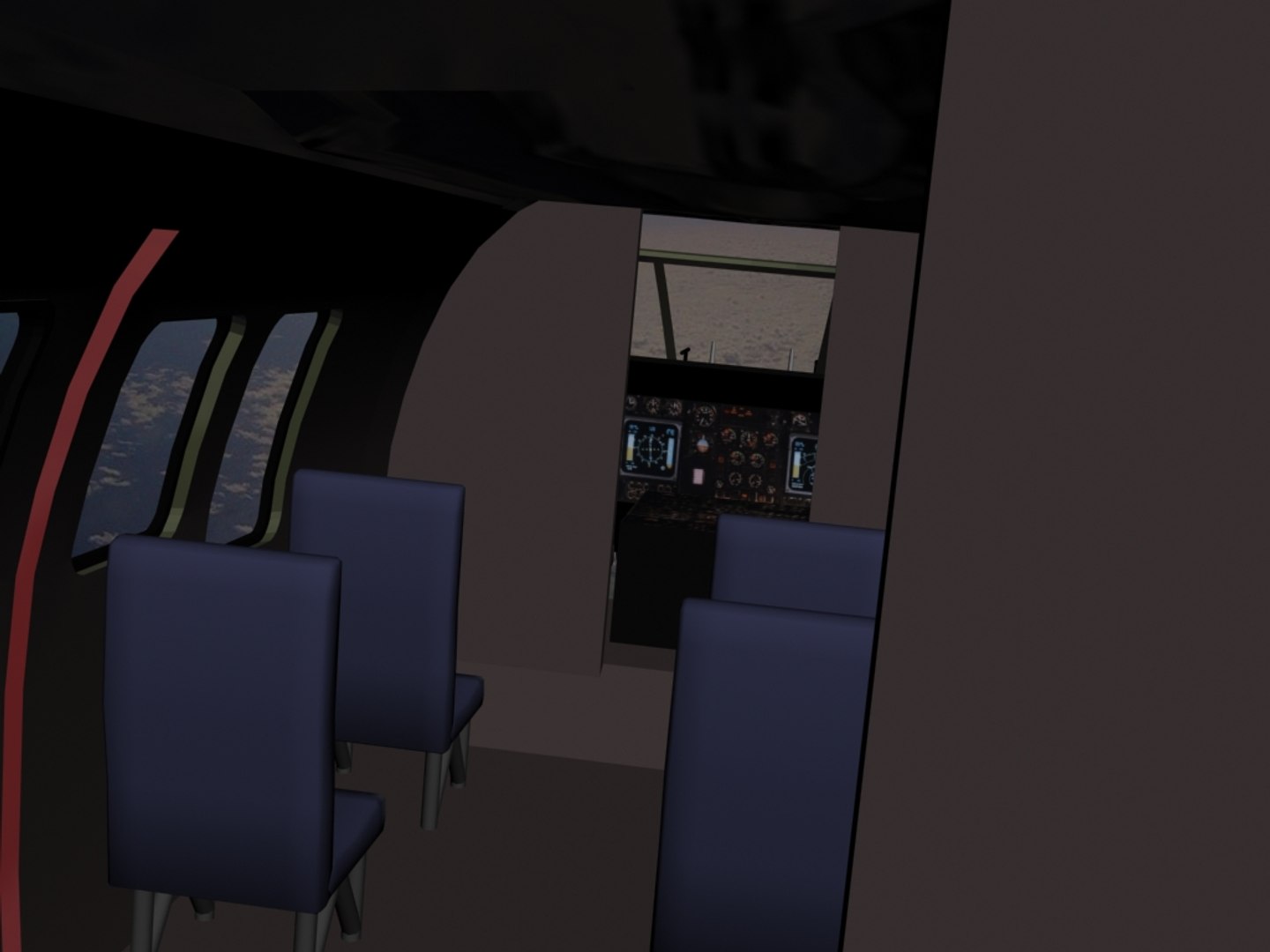 3d Aerospatiale 332 Super Puma Model