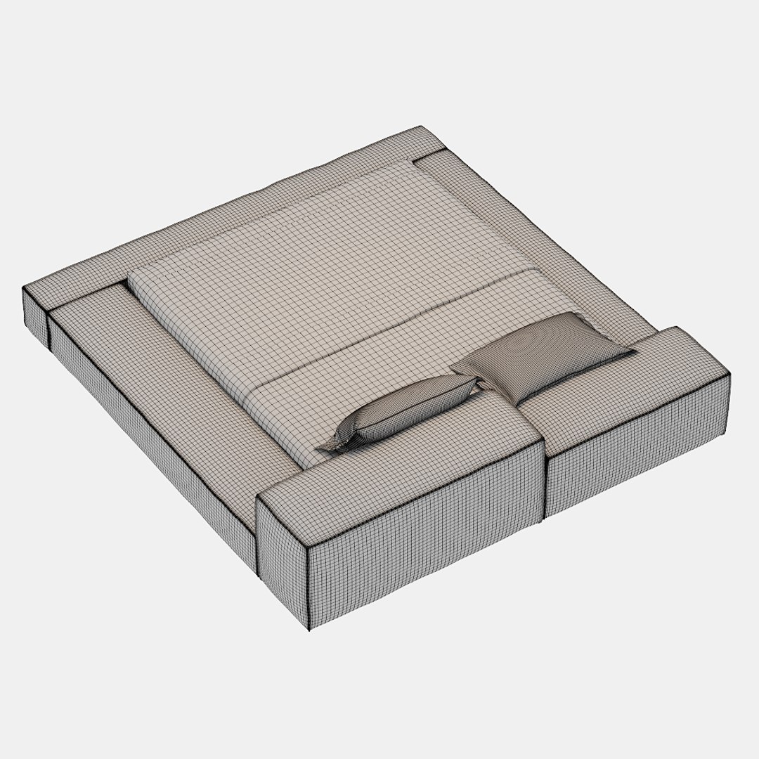 3d Bed Extrasoft Model
