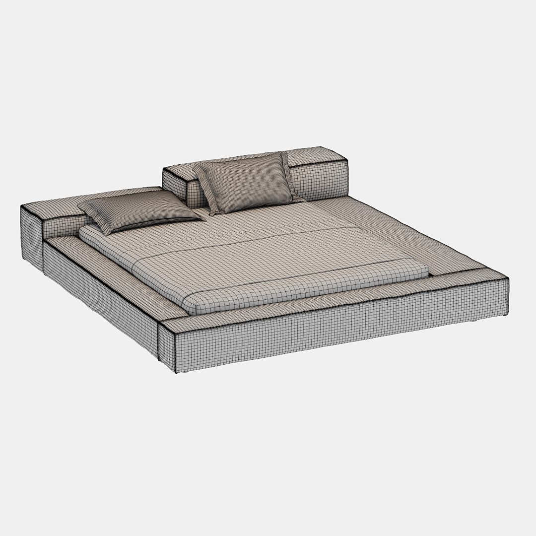 3d Bed Extrasoft Model