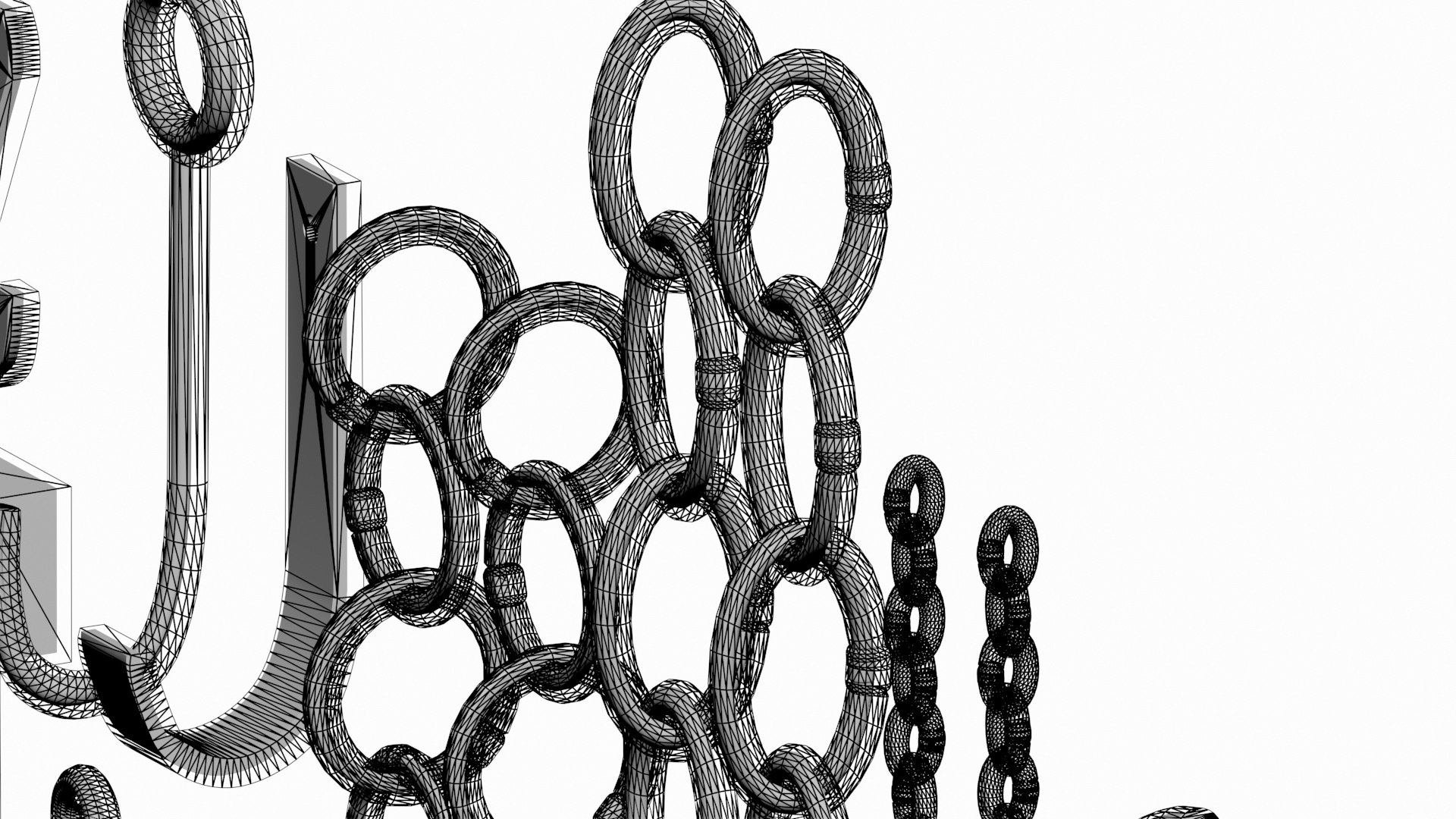 Hooks And Chains Collection 3D Model - TurboSquid 1753608