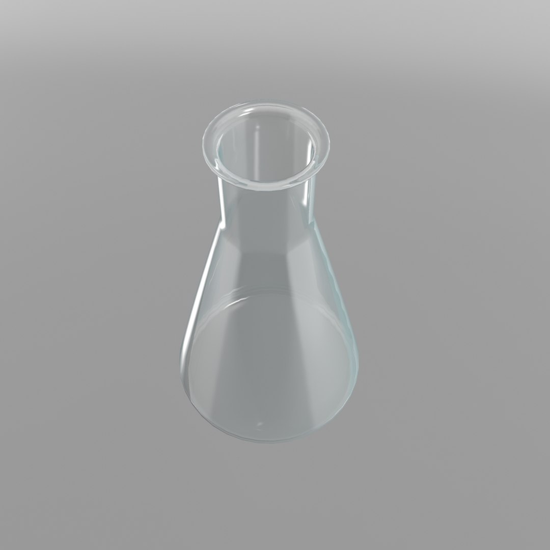 3d Max Flask Conical