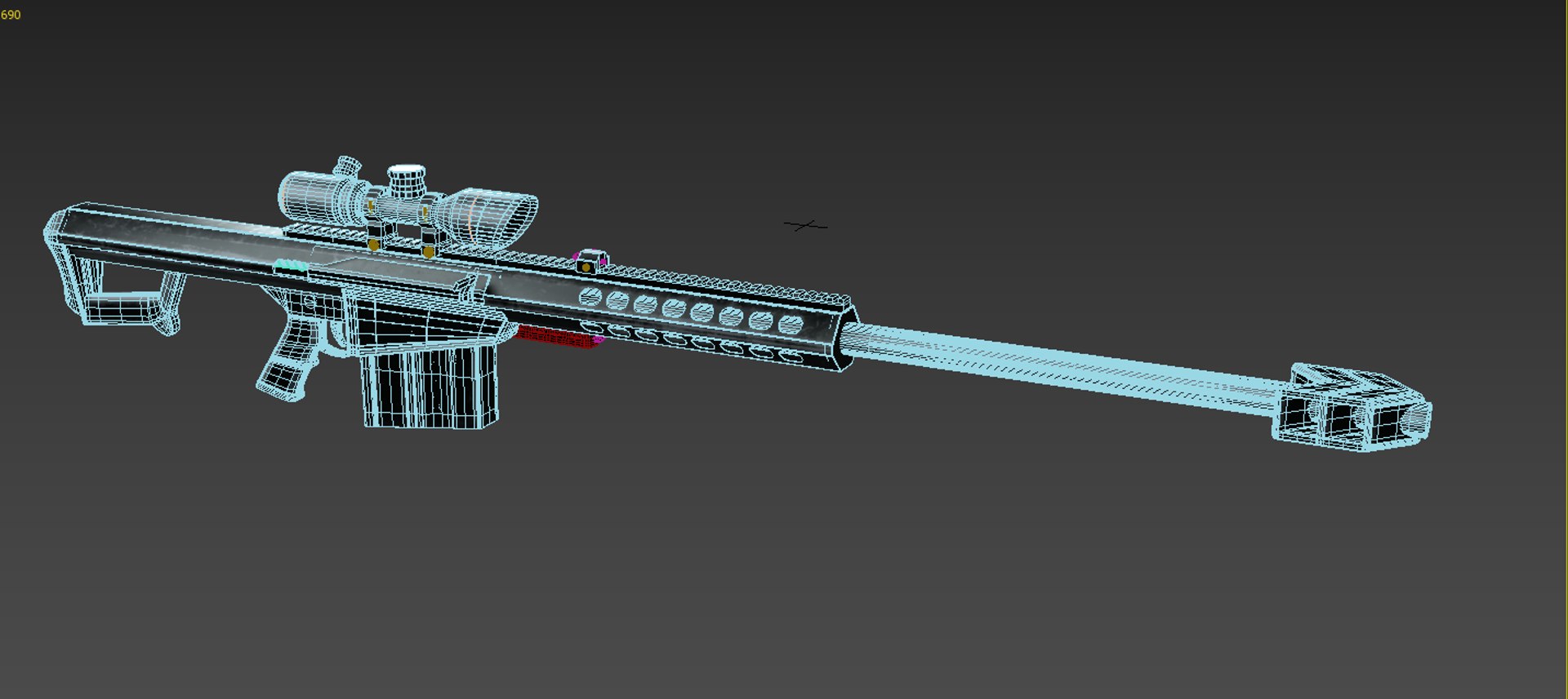 Barrett M107 50 Cal 3D Model - TurboSquid 1219252