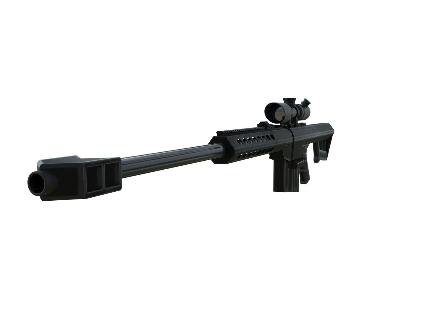 Barrett M107 50 Cal 3D Model - TurboSquid 1219252