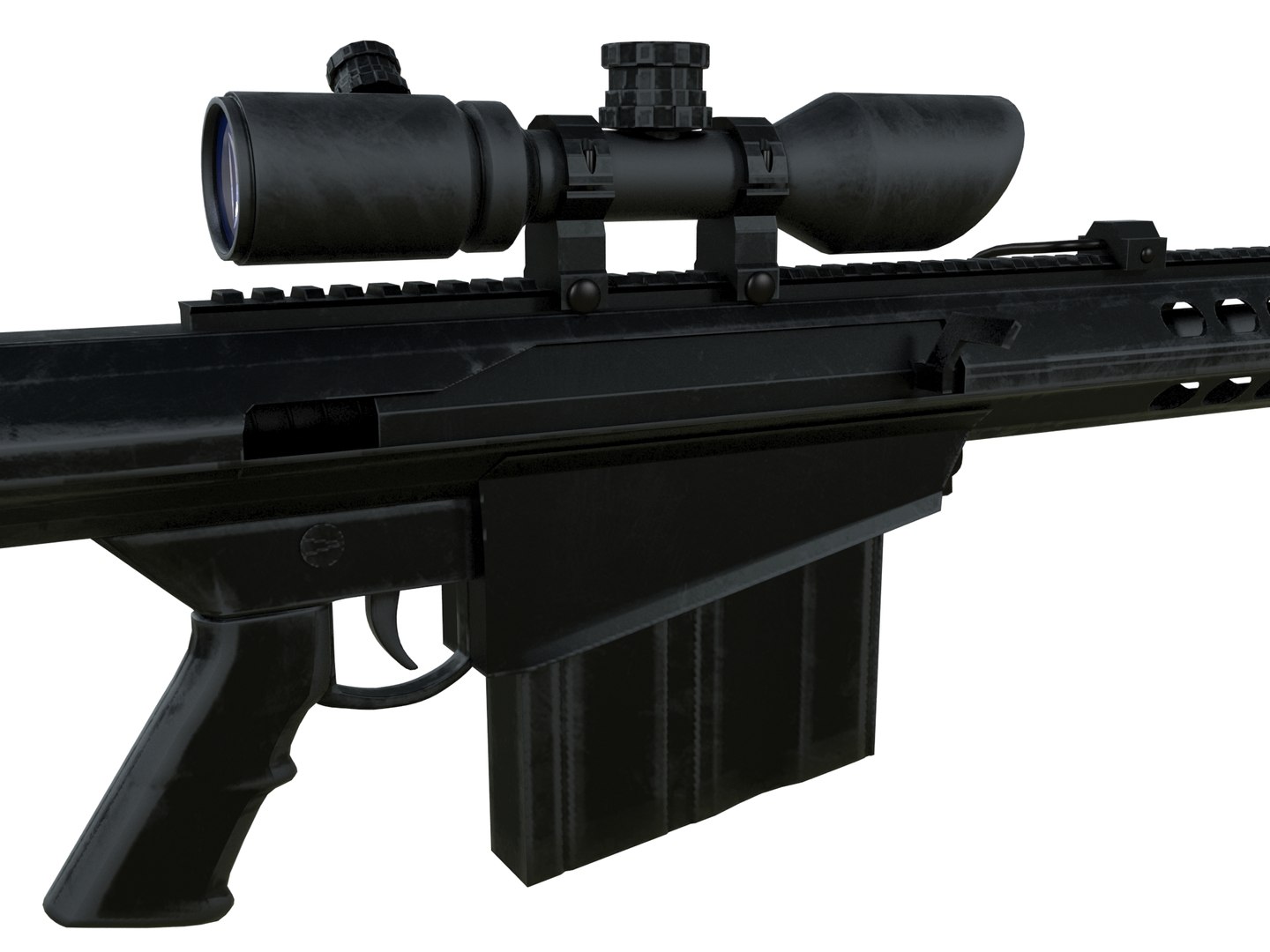 Barrett M107 50 Cal 3D Model - TurboSquid 1219252