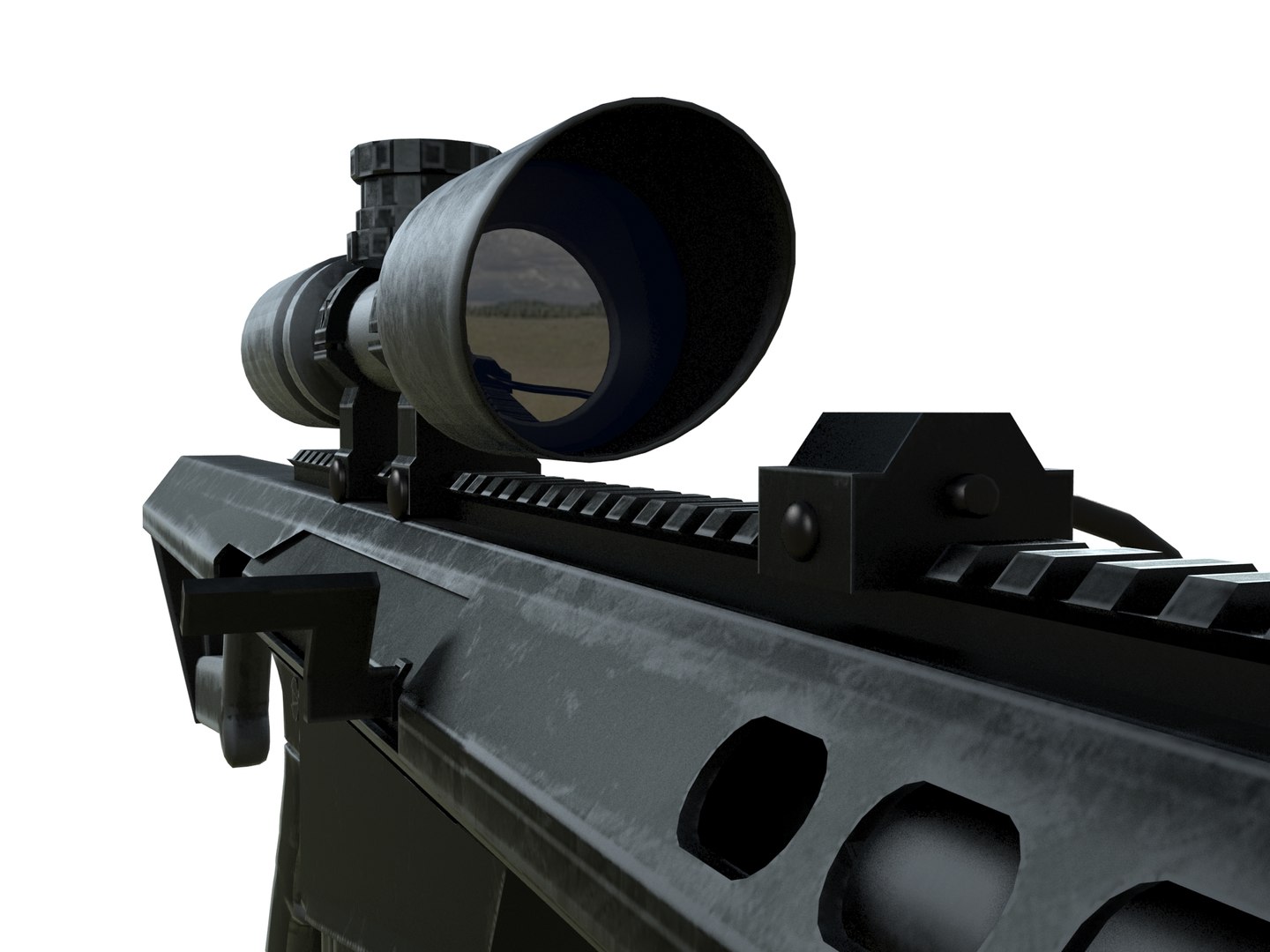 Barrett M107 50 Cal 3D Model - TurboSquid 1219252