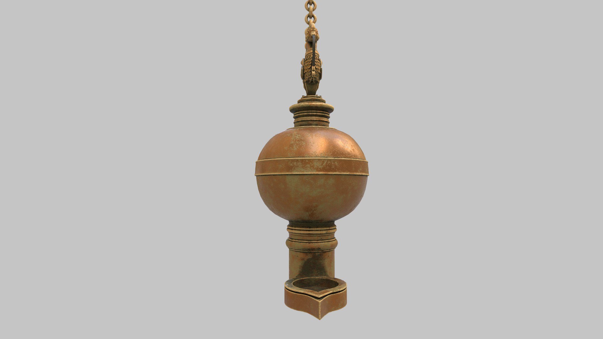3D Oil Lamp Model - TurboSquid 2004962