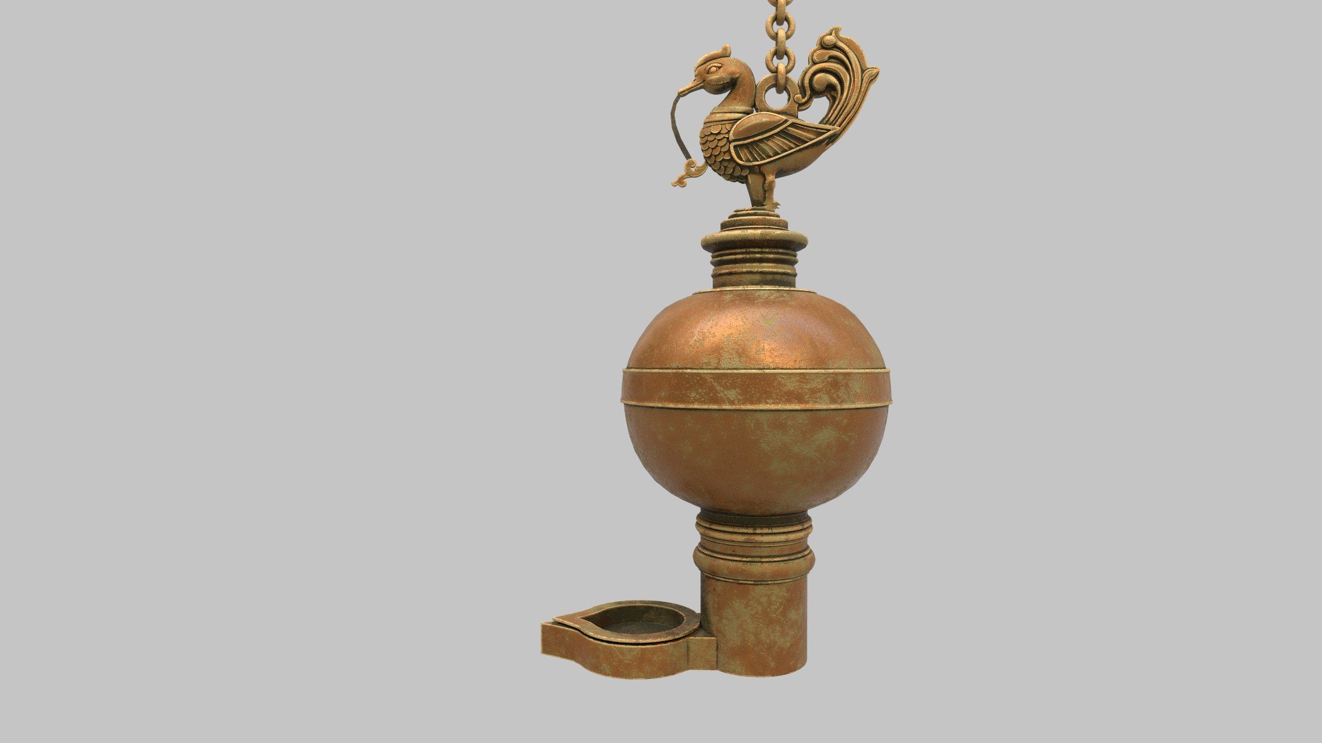 3D Oil Lamp Model - TurboSquid 2004962