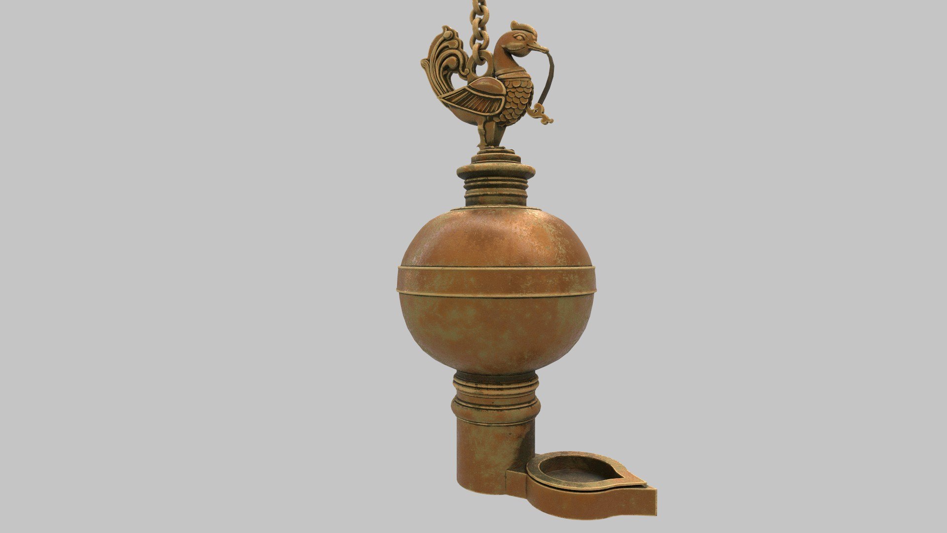 3D Oil Lamp Model - TurboSquid 2004962