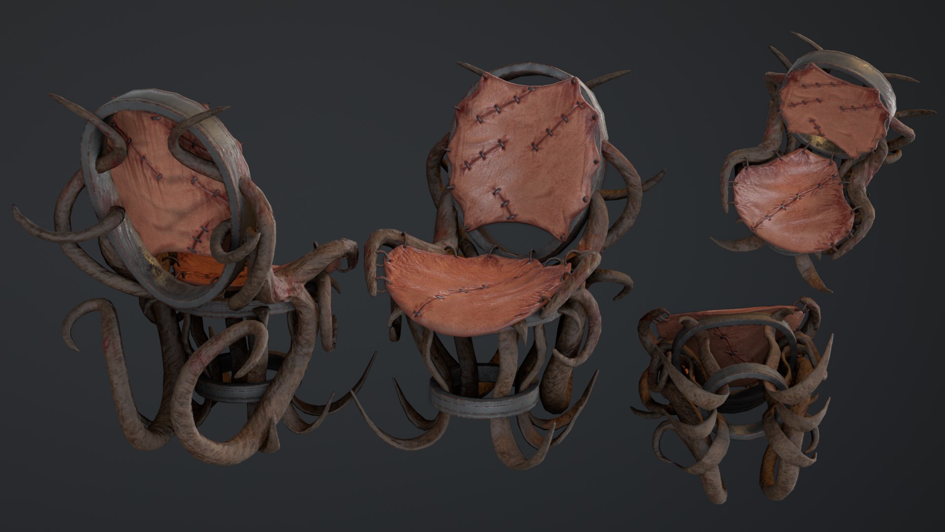 3D Set Fantasy Furniture Table Model - TurboSquid 1654243