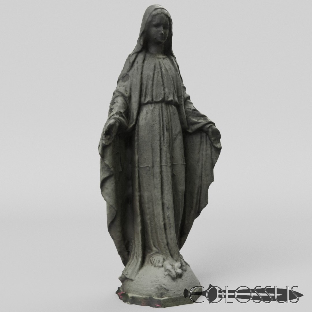 3D Statue Mary - TurboSquid 1574957